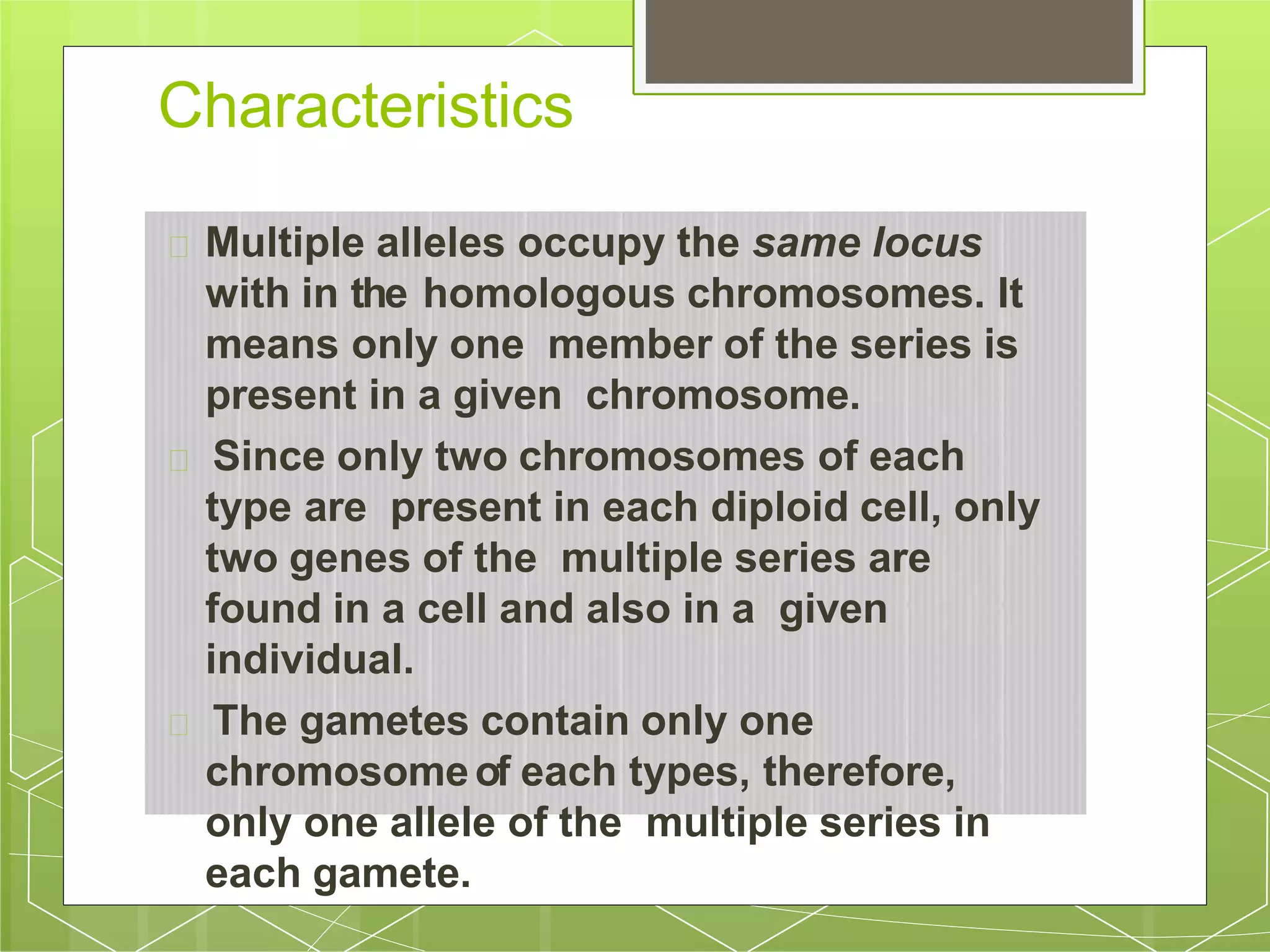 multiple allelism | PPTX