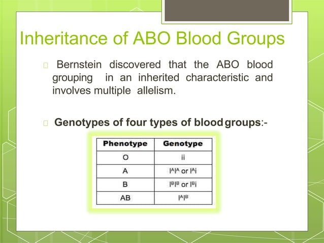 Multiple Allelism Ppt