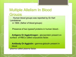 multiple allelism | PPTX