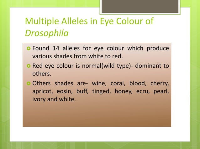 Multiple allelism | PPTX | Blood Disorders | Diseases and Conditions