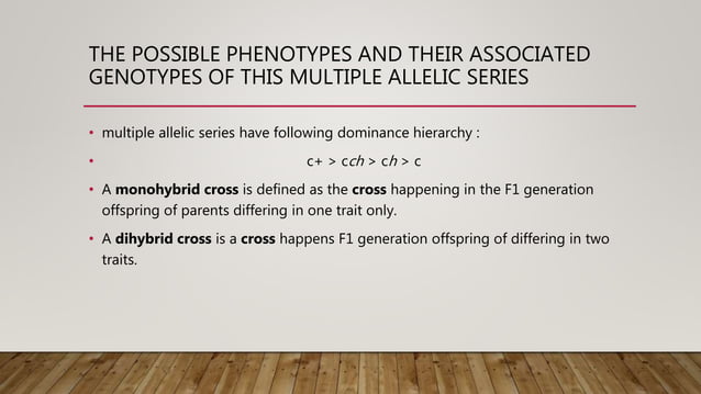 Multiple allele of rabbit coat color | PPTX