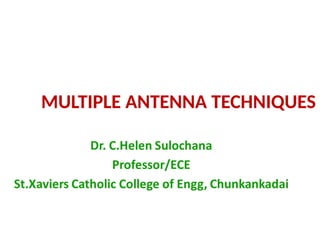 MULTIPLE ANTENNA TECHNIQUES -wireless communication(1).pptx