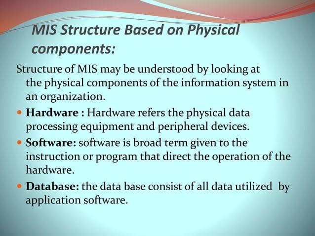 Multiple approaches to structure of mis | PPTX