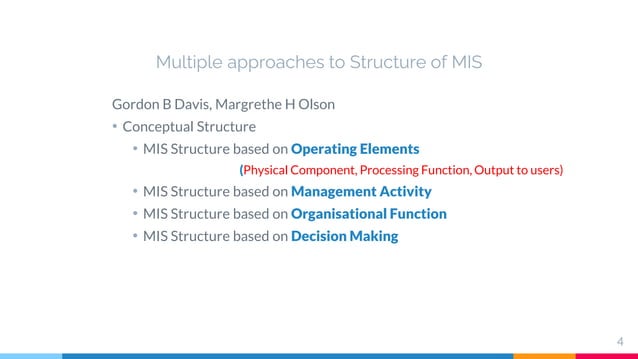 Multiple approaches to structure of MIS | PPTX | Computing | Technology ...