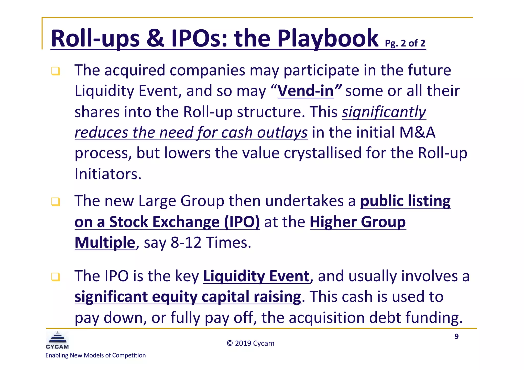 Multiple Arbitrage, the Roll up Playbook & Why some Roll-ups Fail - A ...