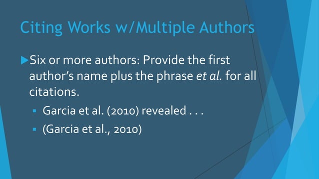Multiple Authors (APA) | PPTX