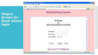 Multiple banking system | PPTX