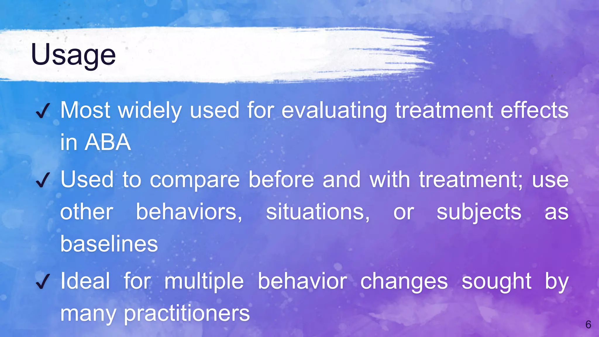 Multiple baseline design | PPT