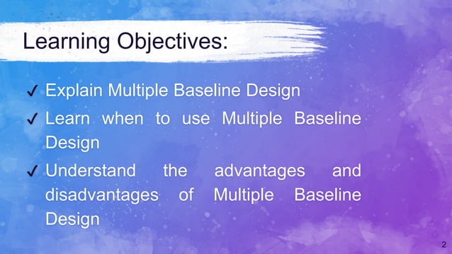 Multiple baseline design | PPTX