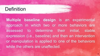 Multiple baseline design | PPTX