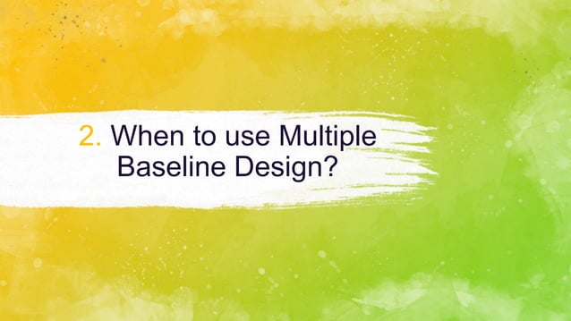 Multiple baseline design | PPTX