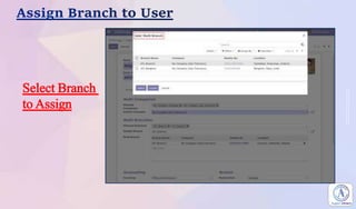 Multiple Branch operation Management Odoo App | PPTX | Computer Software and Applications ...