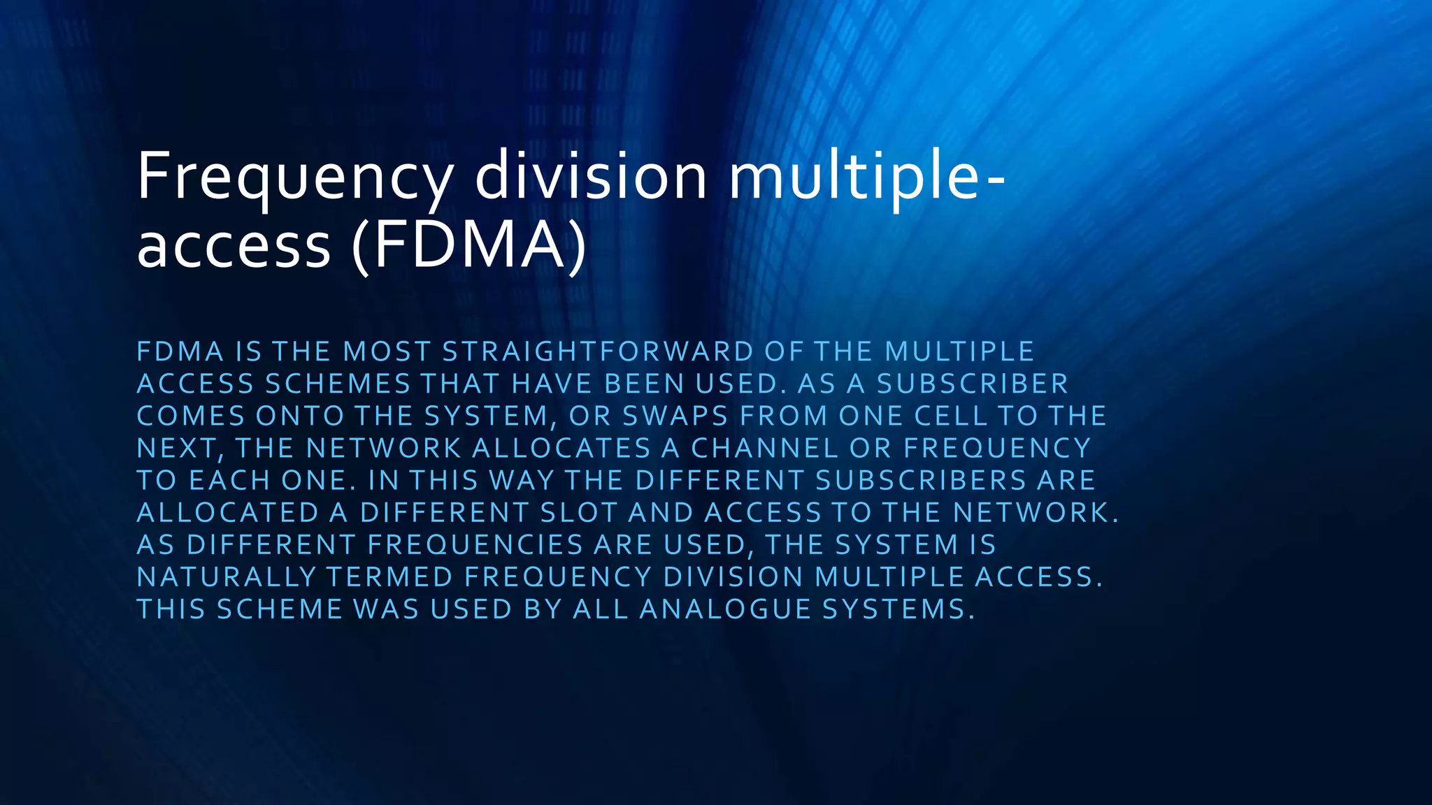 Multiple cellular techniques in cellular networks | PPTX | Computer Networking | Computing