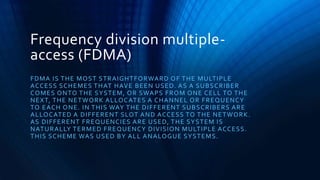Multiple cellular techniques in cellular networks | PPTX