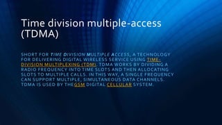 Multiple cellular techniques in cellular networks | PPTX