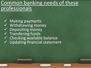 Multiple channels in banking | PPTX