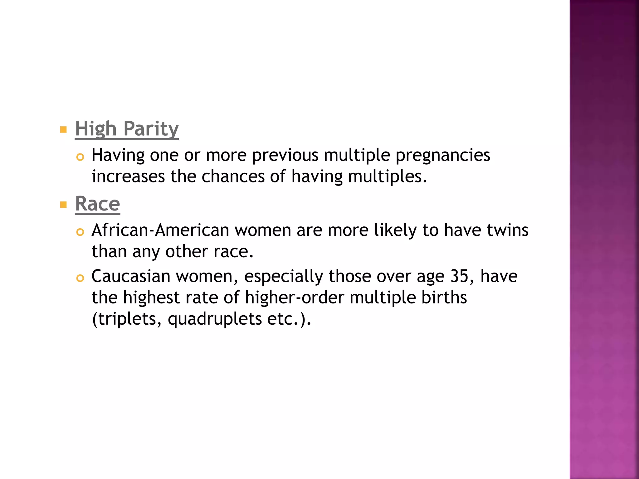 Multiple Childbirth Complications | PPTX
