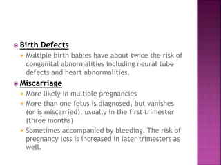 Multiple Childbirth Complications | PPTX