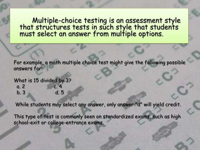 Multiple choice | PPT