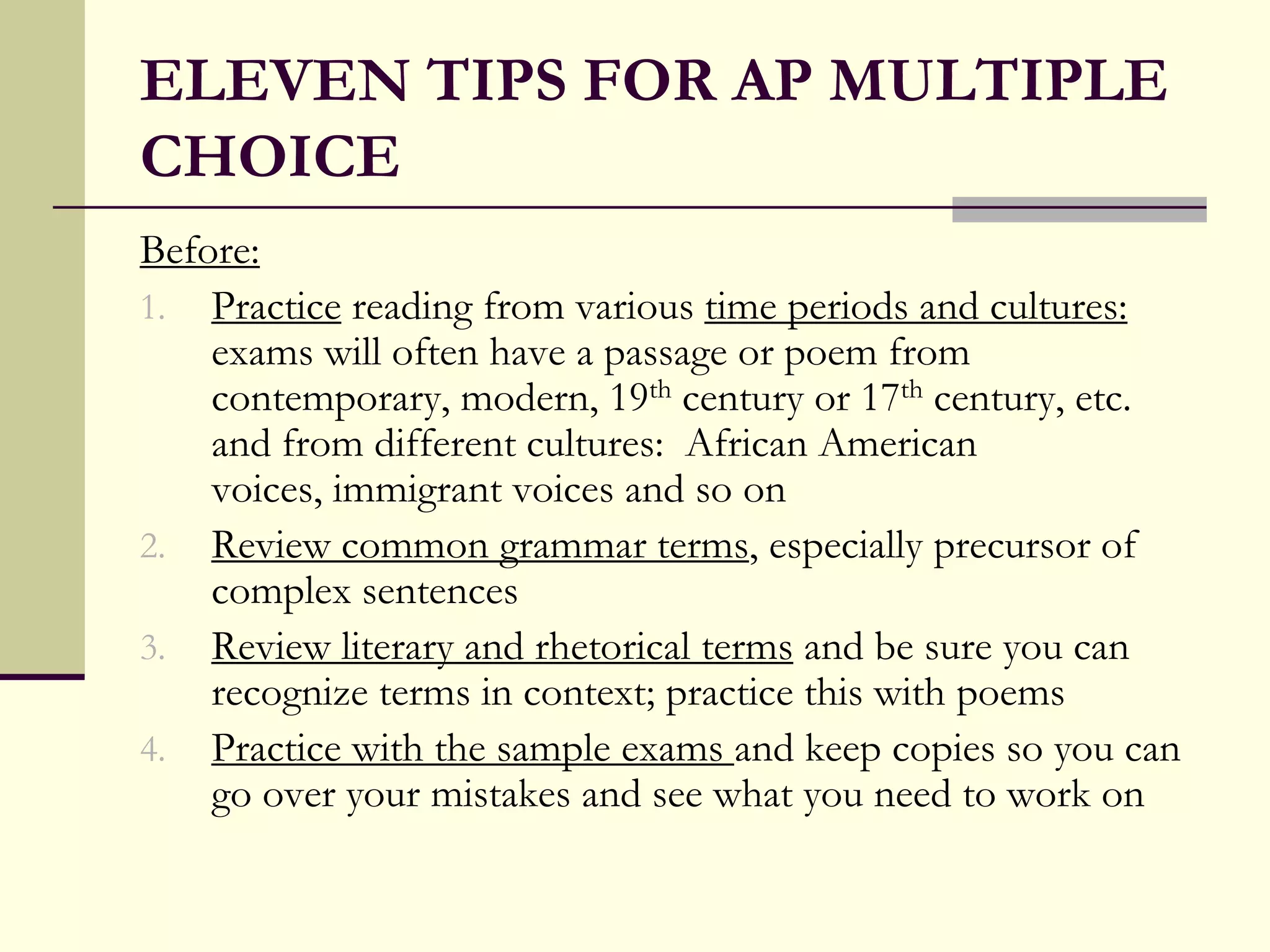 Multiple choice | PPTX