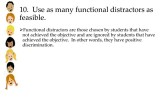 Some Guidelines in Making Multiple Choice Exam | PPTX