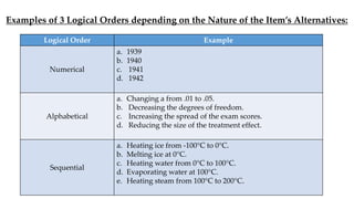 Some Guidelines in Making Multiple Choice Exam | PPTX | First Aid ...