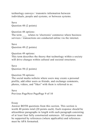 Multiple ChoiceAnswer ALL questions form this section. This sect.docx