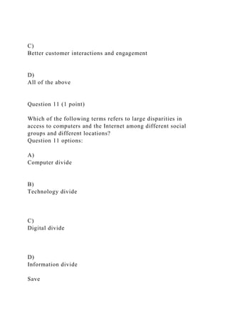 Multiple ChoiceAnswer ALL questions form this section. This sect.docx
