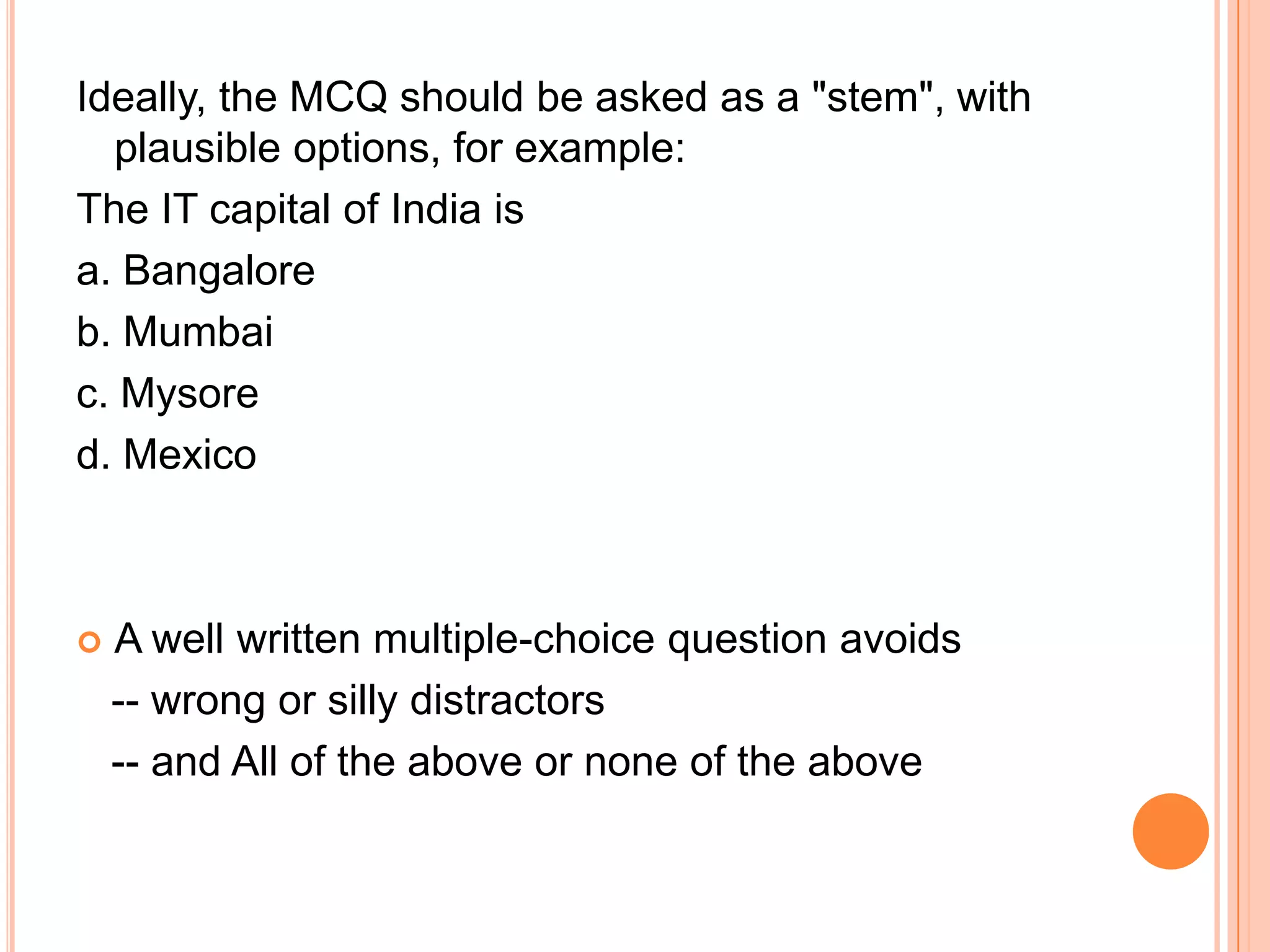 Multiple choice edited | PPTX