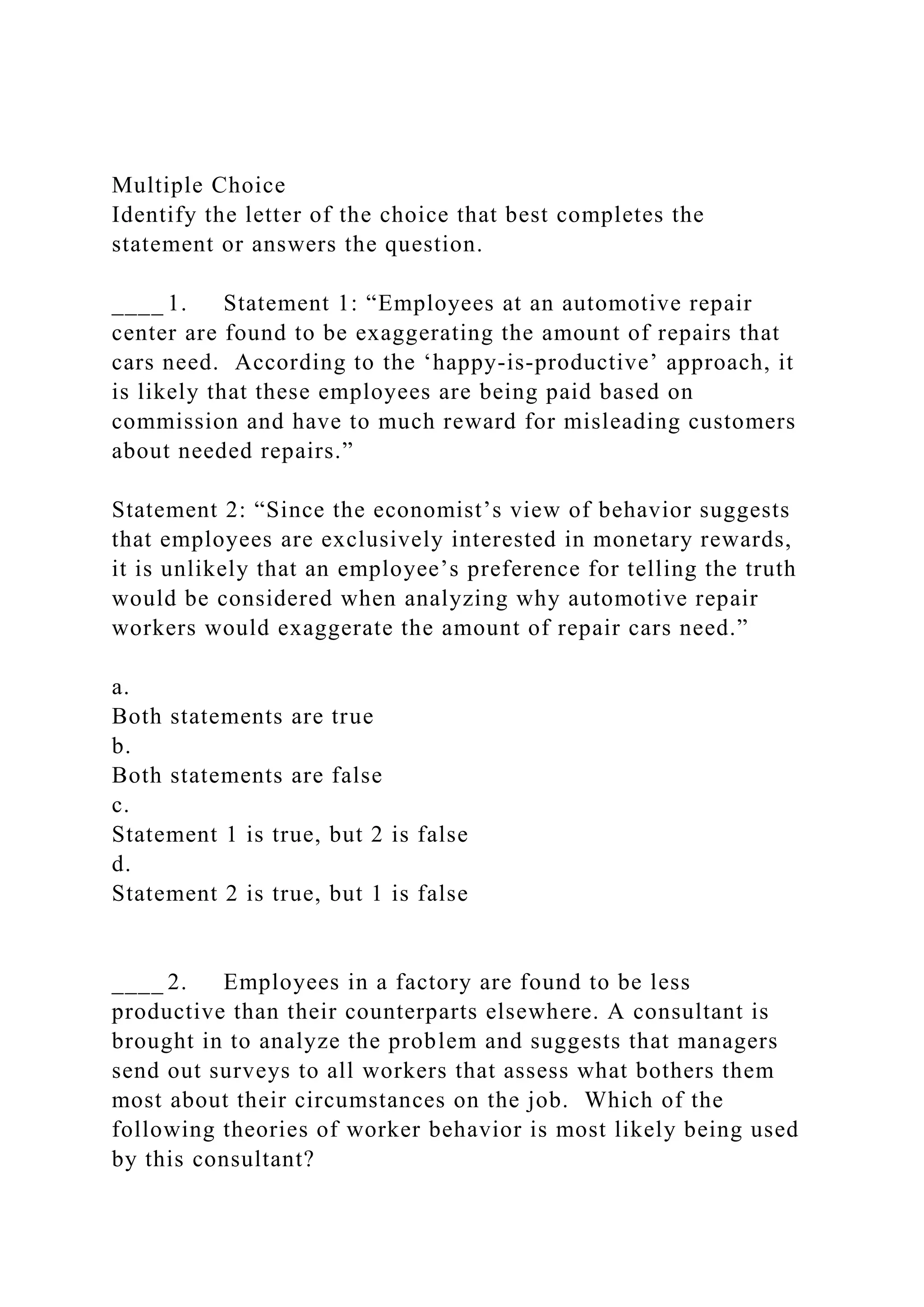 Multiple ChoiceIdentify the letter of the choice that best compl.docx ...