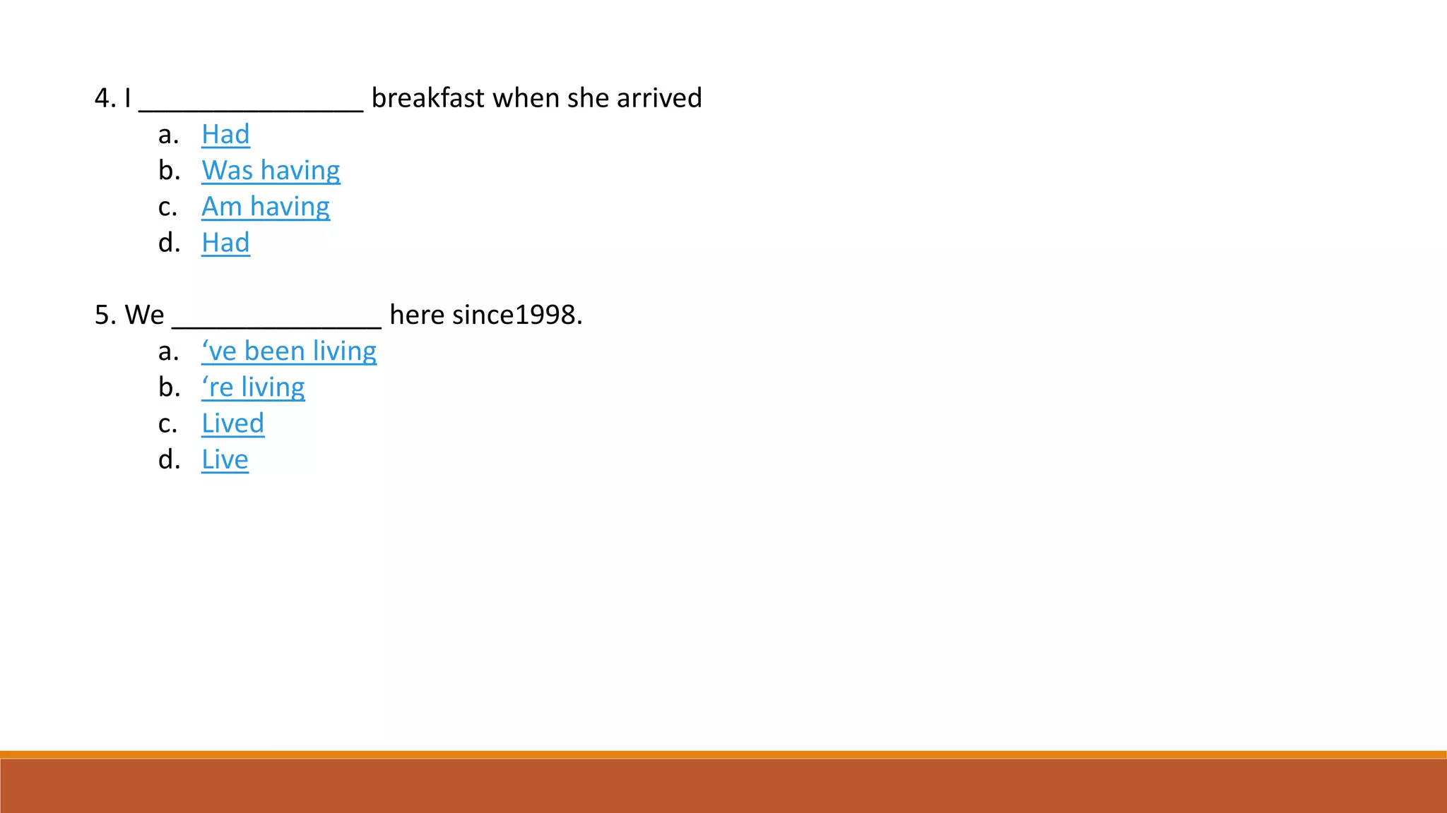Multiple choice mid term task | PPTX