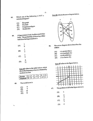 Multiple choice one | PDF