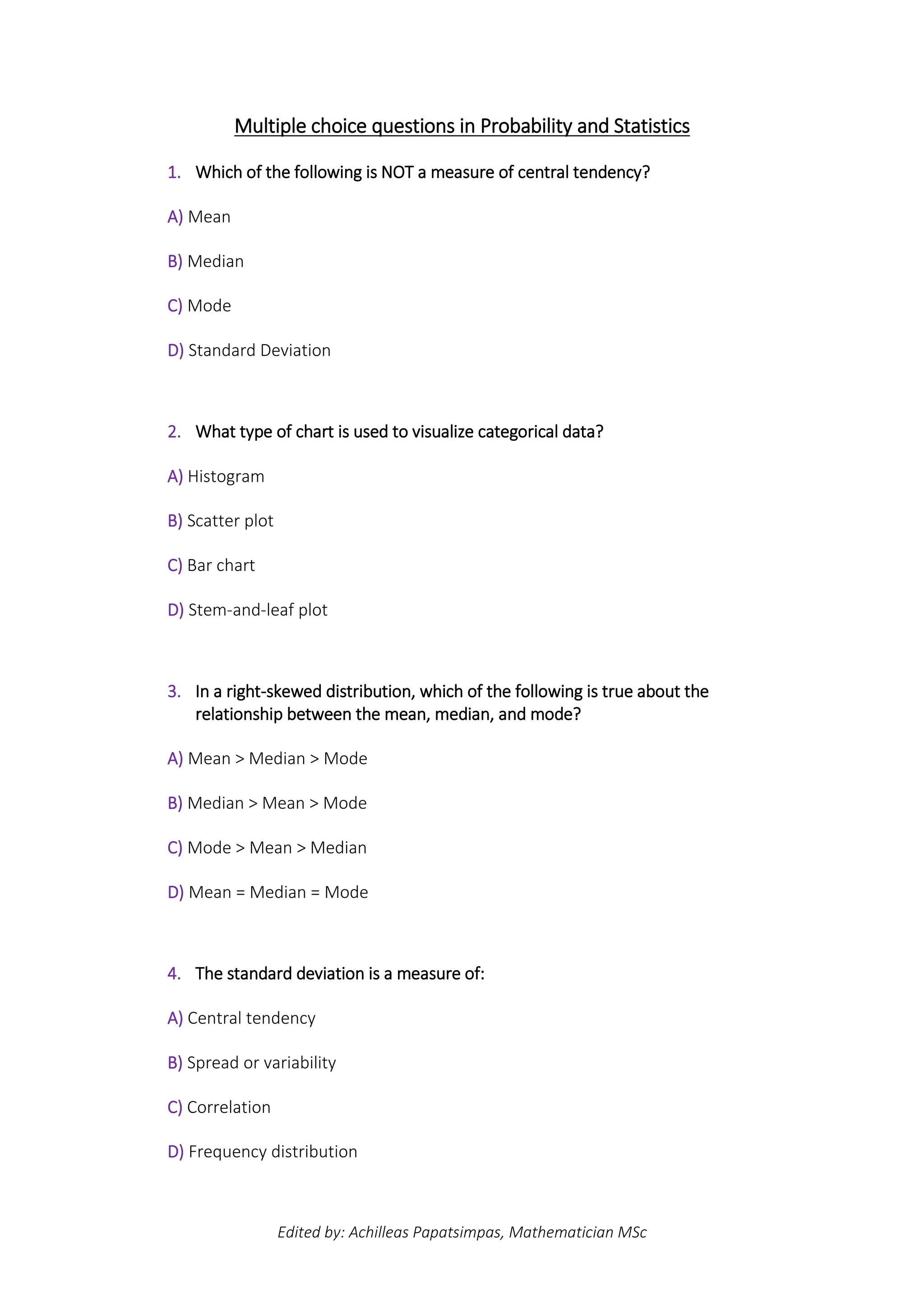 Multiple choice questions in Probability and Statistics.pdf