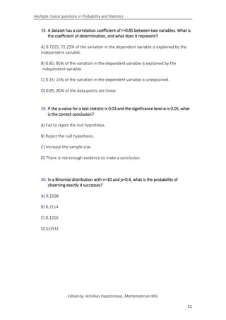Multiple choice questions in Probability and Statistics.pdf
