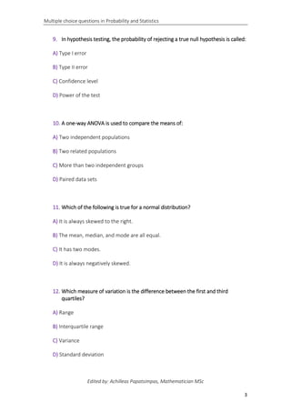 Multiple choice questions in Probability and Statistics.pdf