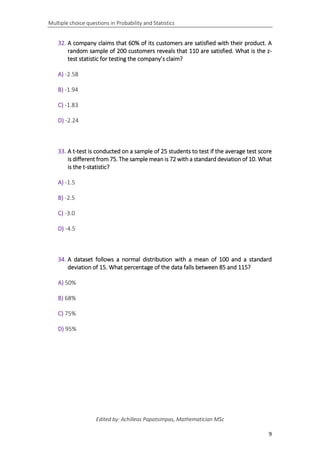Multiple choice questions in Probability and Statistics.pdf