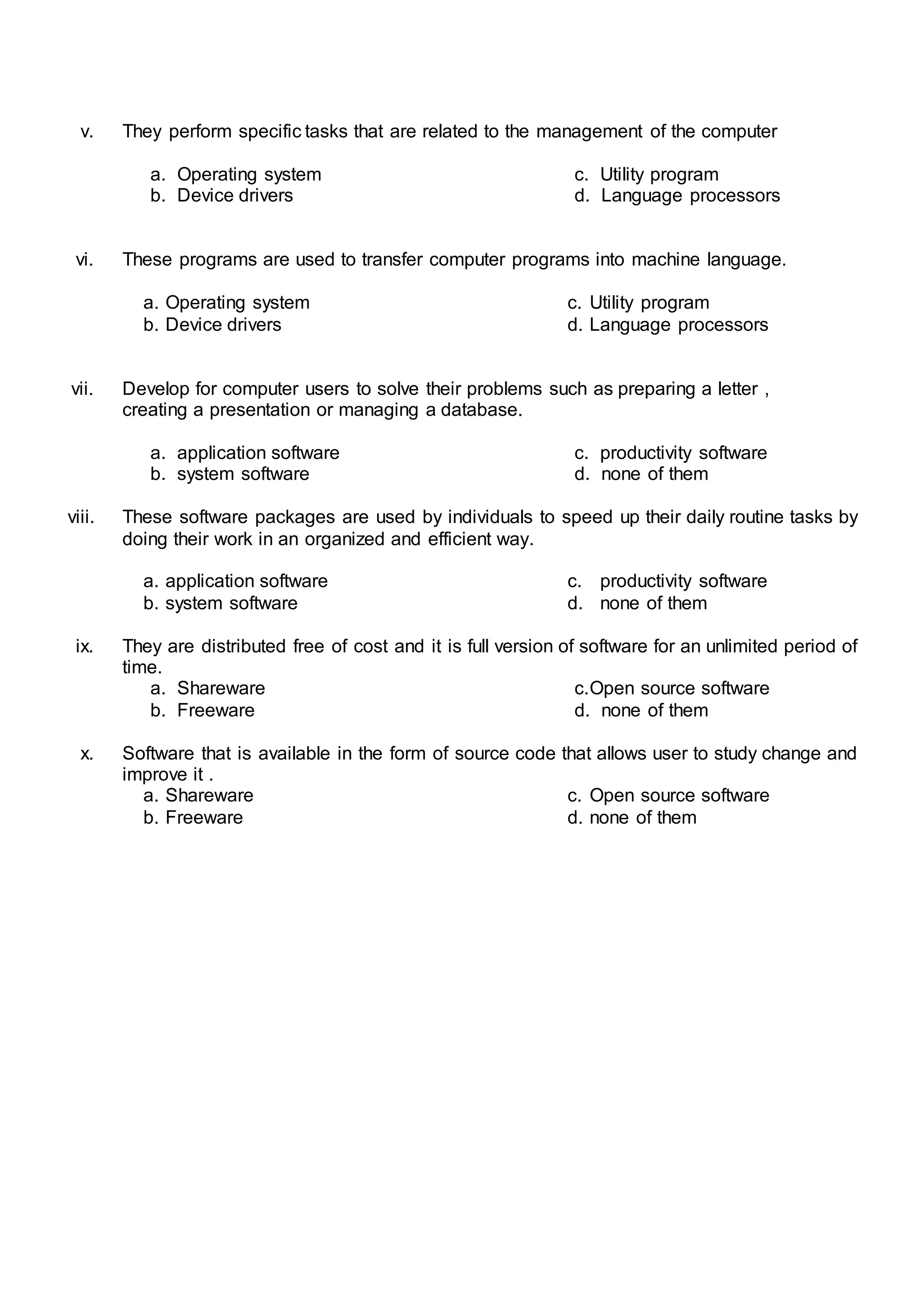 Multiple choice questions chapter 1 | DOCX