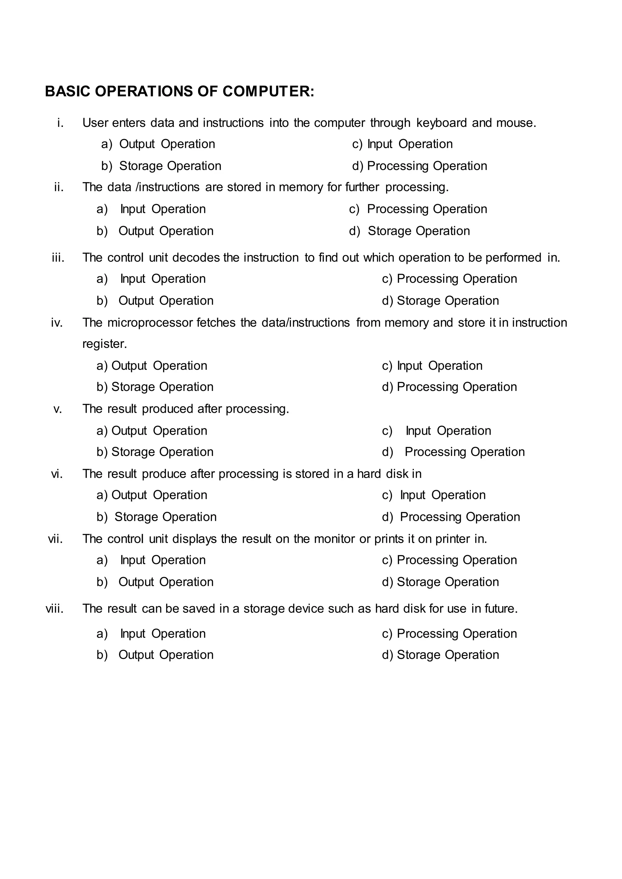 Multiple choice questions chapter 1 | DOCX