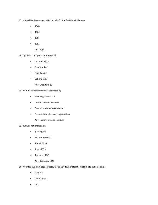 Multiple choice questions 50 | PDF