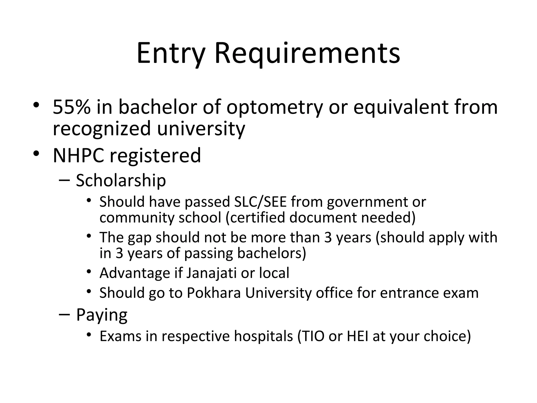 Multiple Choice Questions (MCQs) for Masters of Optometry Entrance ...