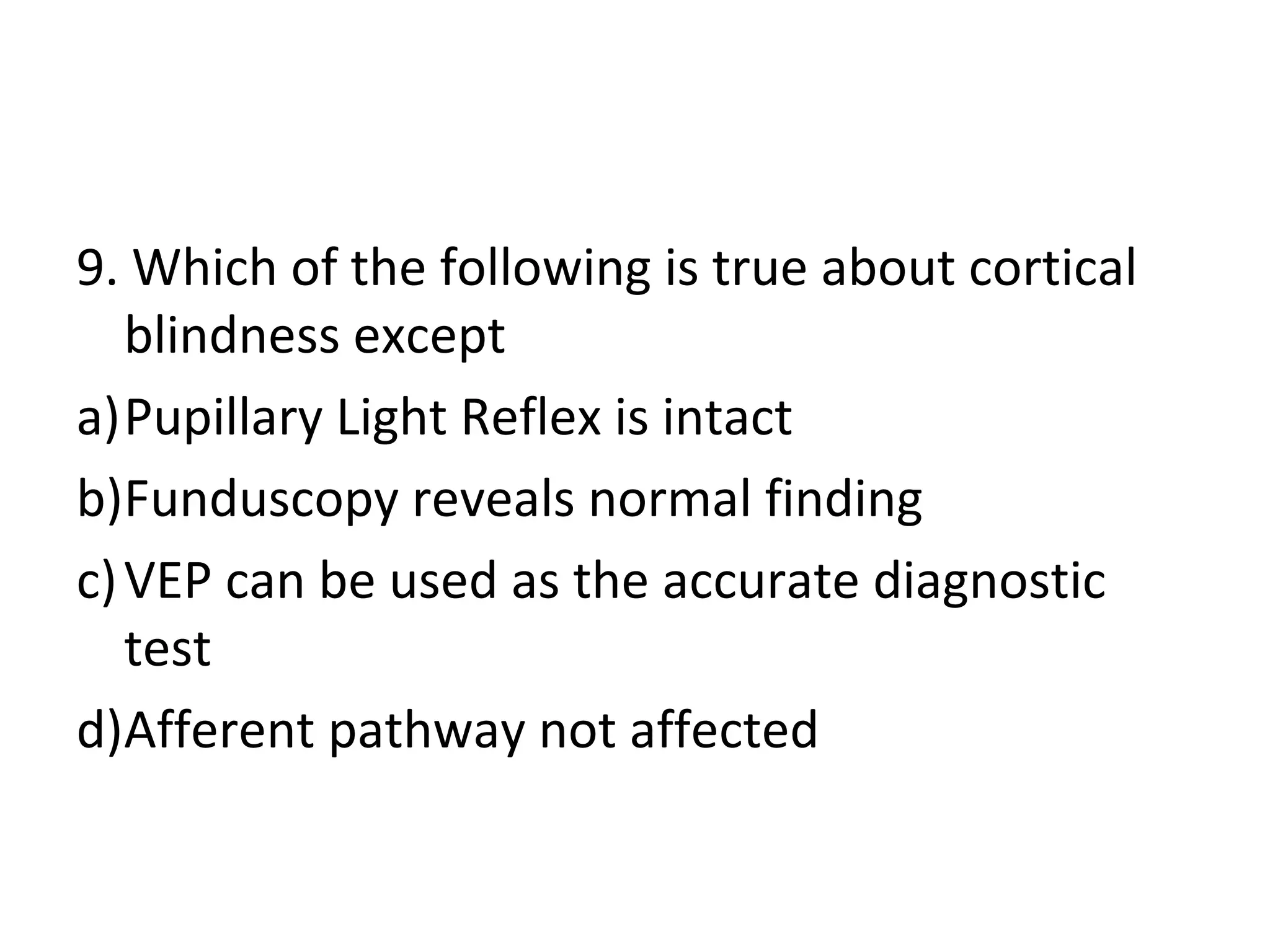 Multiple Choice Questions (MCQs) for Masters of Optometry Entrance ...