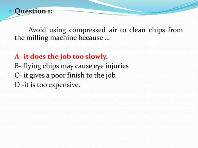 Multiple choice questions on manufacturing technology | PPTX