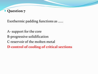 Multiple choice questions on manufacturing technology | PPTX