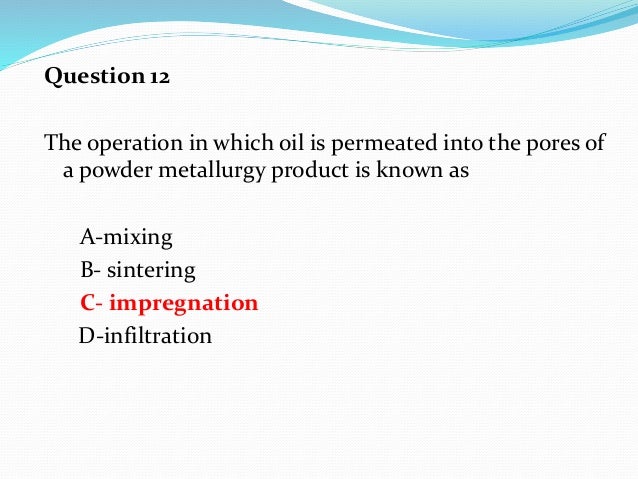 metallurgy multiple choice questions pdf
