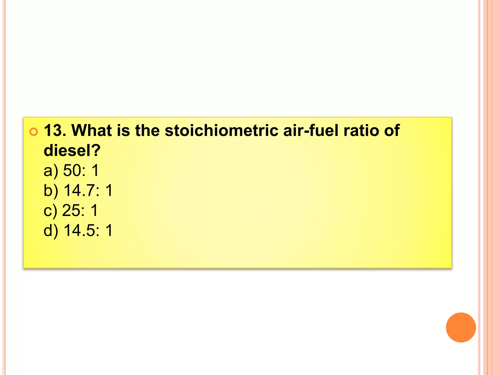 Multiple choice questions Subject -Automobile Engineering | PPTX