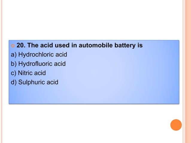 Multiple choice questions Subject -Automobile Engineering | PPTX