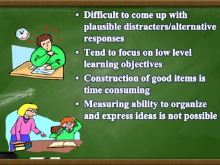 Multiple choice test (Assessment of Student Learning I) | PPT