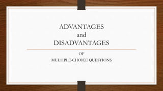 Multiple Choice Tests | PPTX
