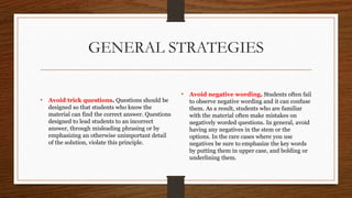 Multiple Choice Tests | PPTX | Standardized Testing | Educational ...