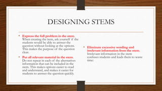 Multiple Choice Tests | PPTX | Standardized Testing | Educational ...